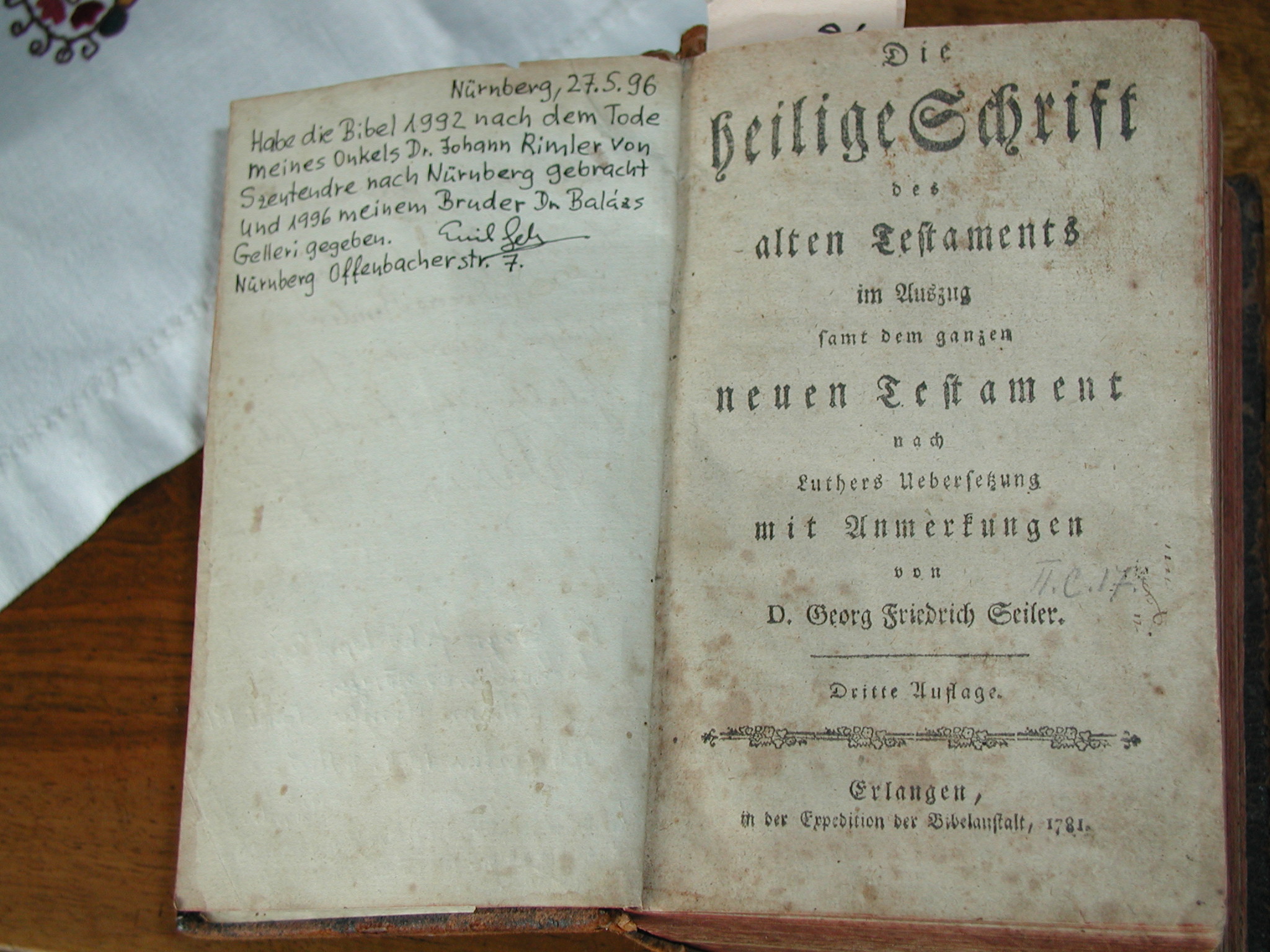 Familie Rimler – Dr. Rimler János